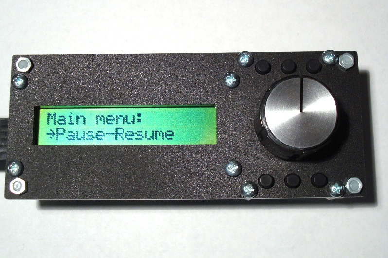 phi-panel backpack 16X2 rotary encoder keypad front long menu | LiuDr ...